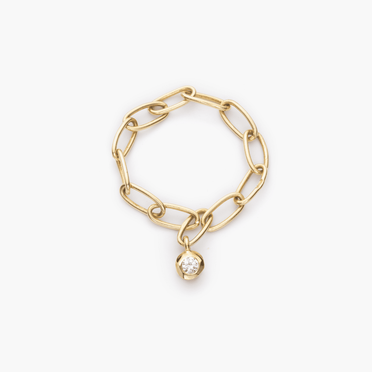 Chain Double Diamond Ring – 27JEWELRY